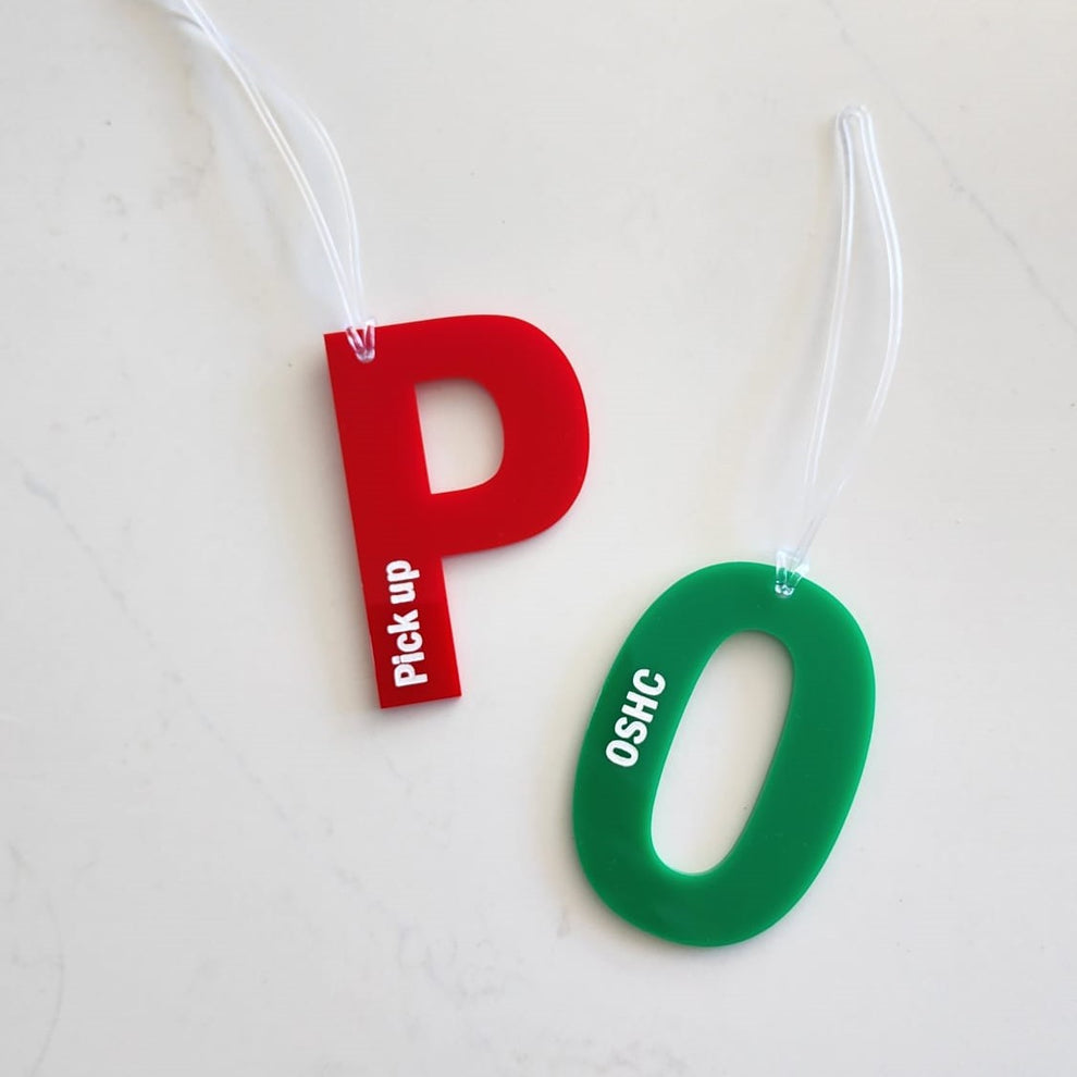 School Pick Up Bag Tag's – Mica & Macc